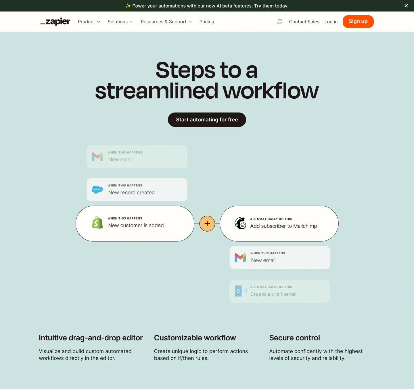 Curated Website Section Designs | Home